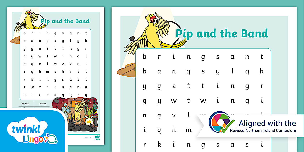 Pip and the Band Word Search (teacher made) - Twinkl