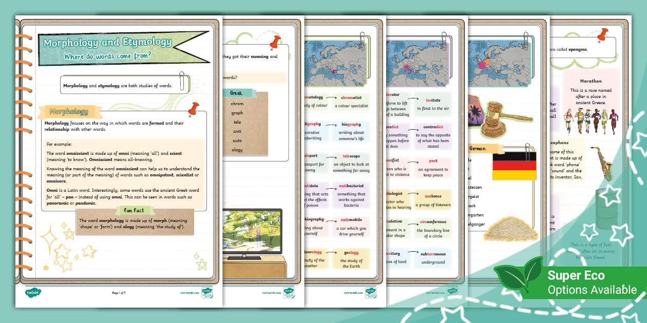 Morphology and Etymology: Where do words come from?