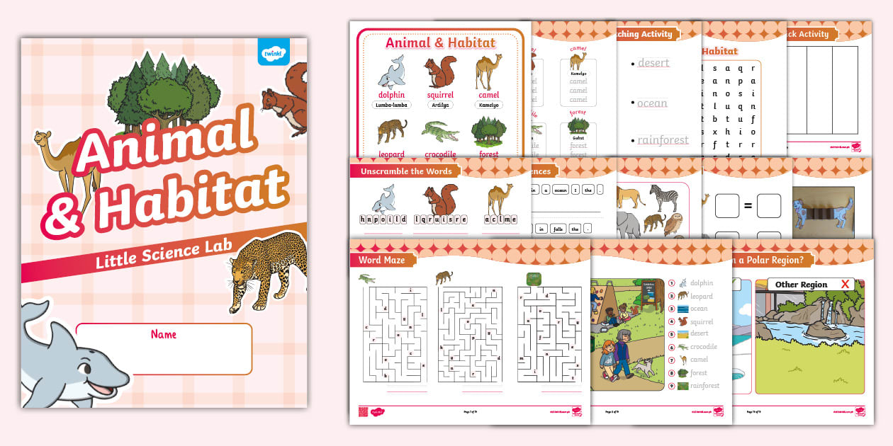 Little Science Lab: Animal and Habitat - Twinkl