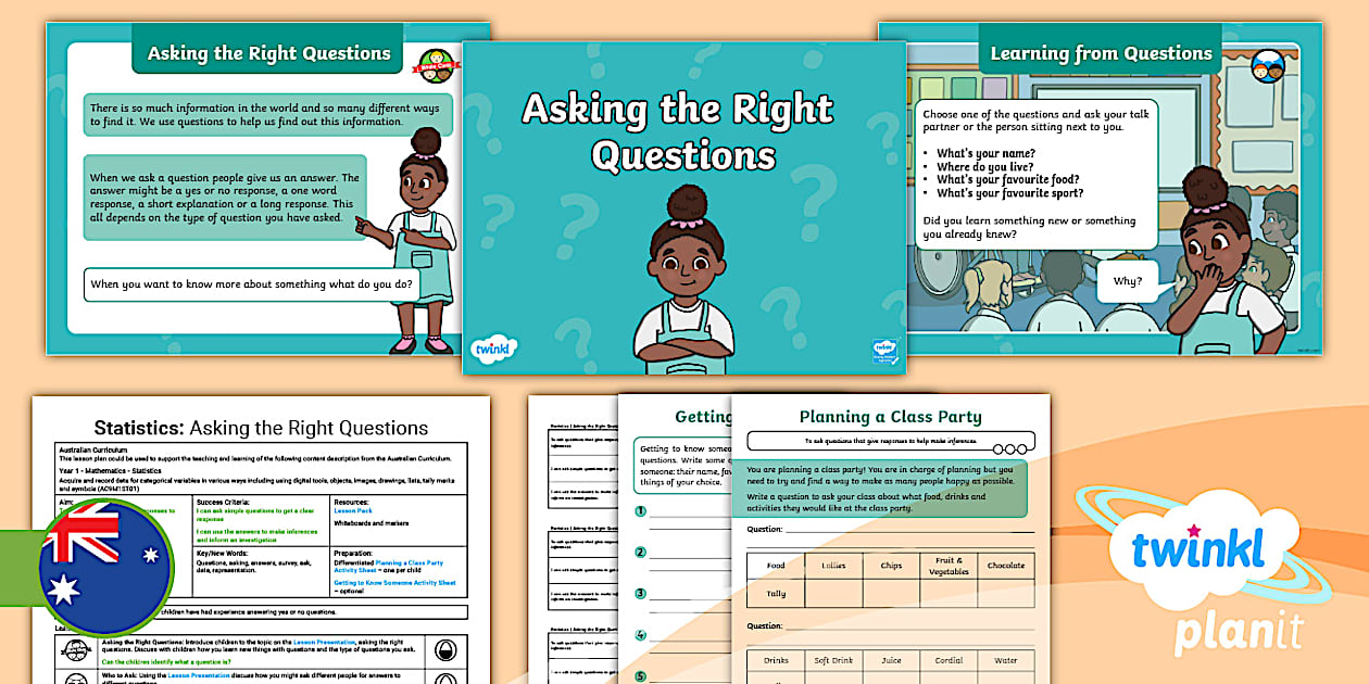 Year 1 Statistics: Asking the Right Questions Lesson