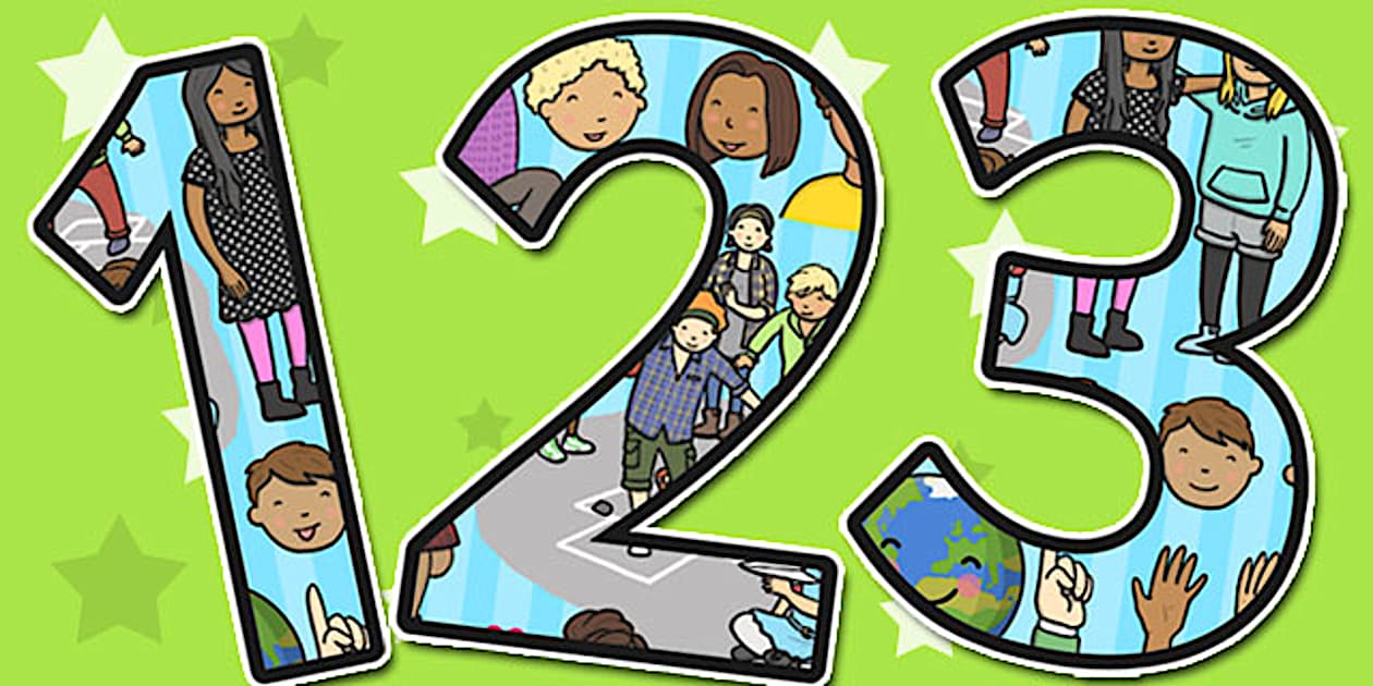 PSHE Themed A4 Display Numbers (teacher made) - Twinkl
