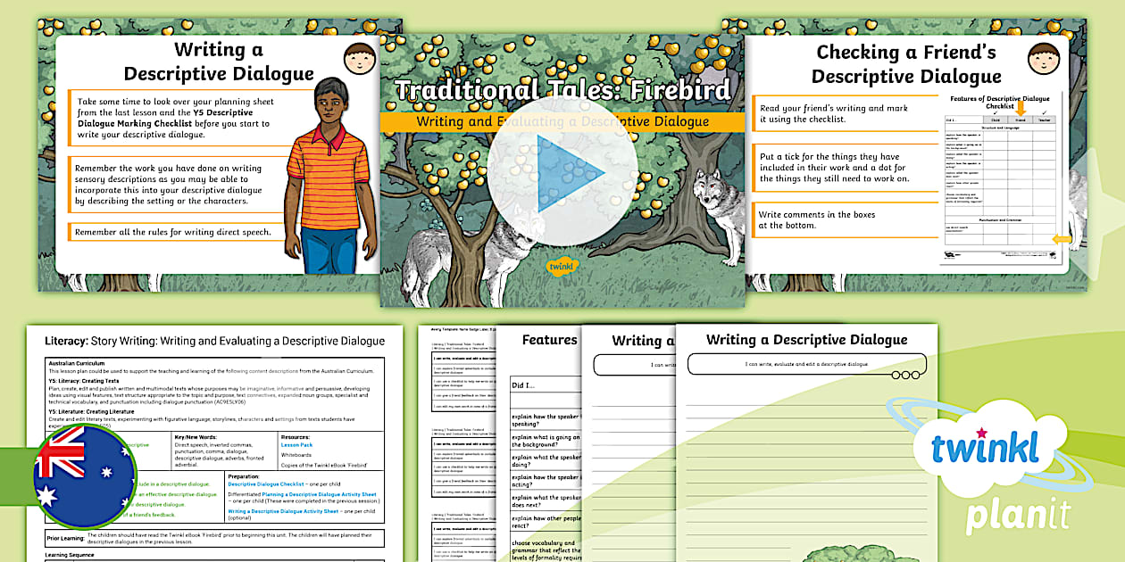 Year 5 Firebird: Story Writing (8) Lesson (teacher made)