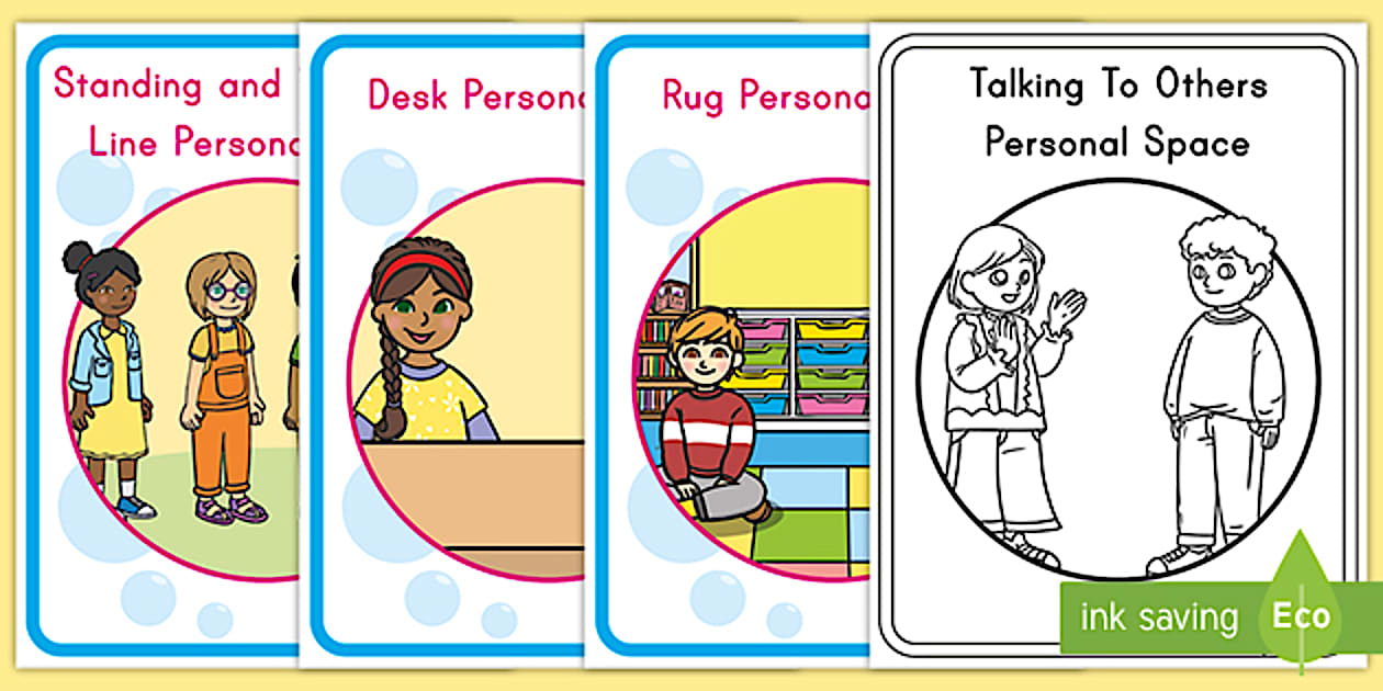 Personal Space Posters | Behavior Management | Twinkl USA