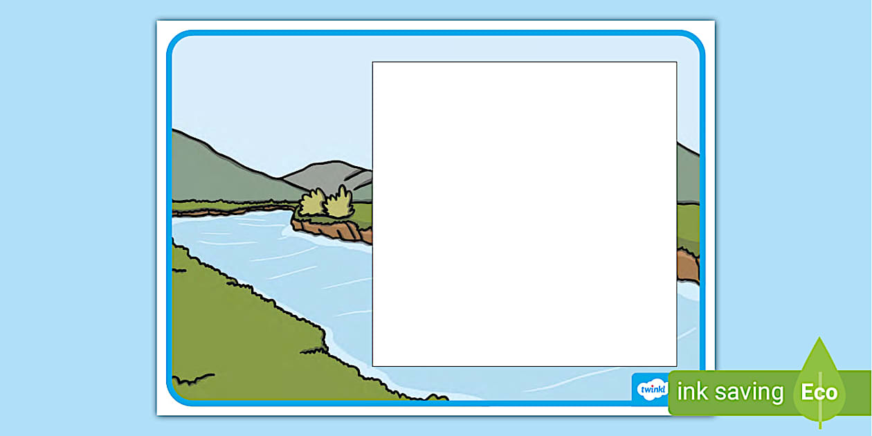 River Photo Frame (teacher made) - Twinkl