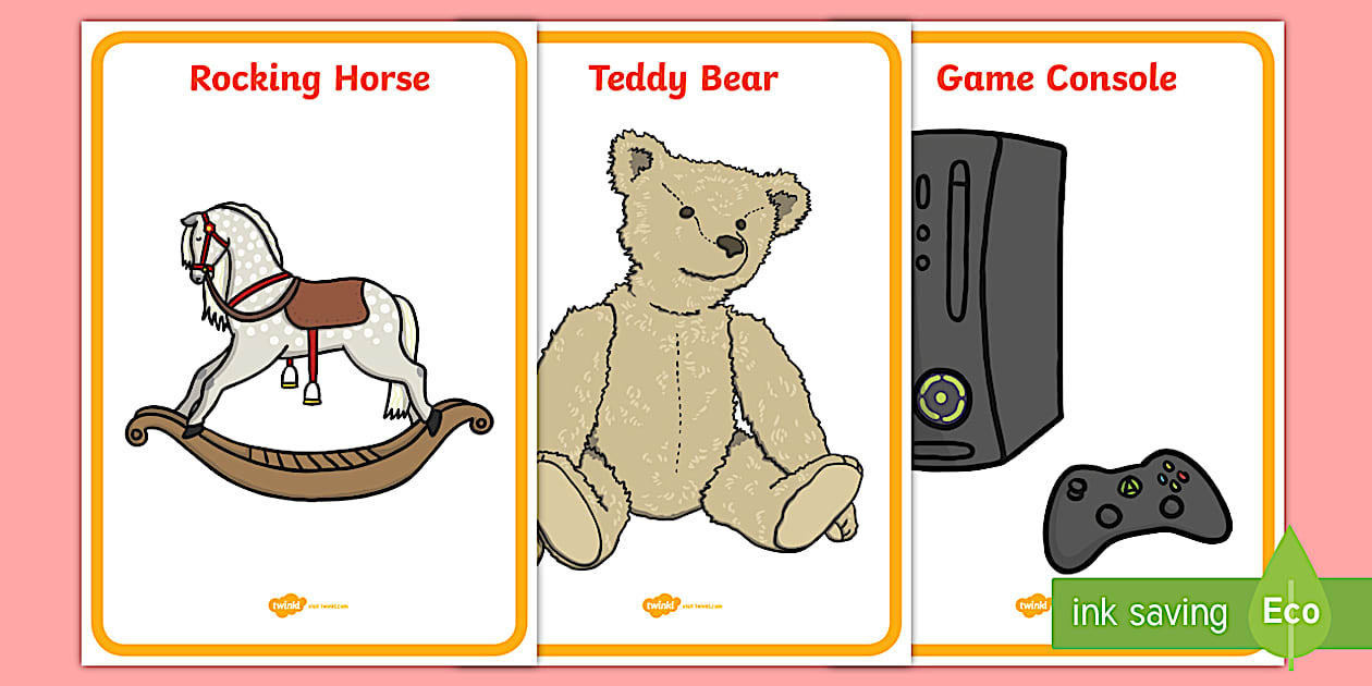 Editable Old and New Toys A4 Display Poster (teacher made)