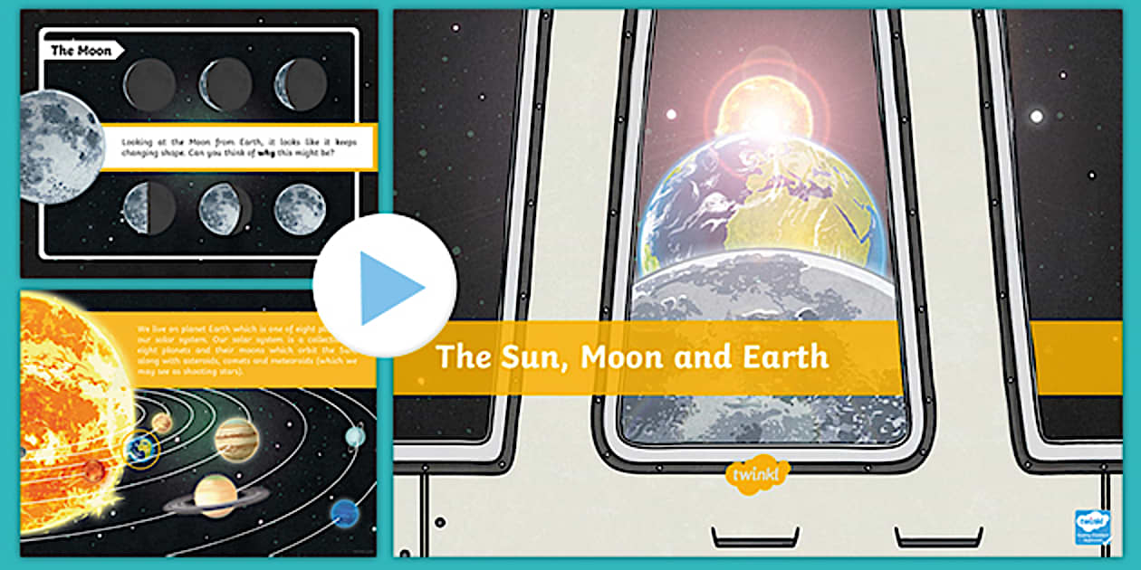 Sun, Moon and Earth PowerPoint (teacher made) - Twinkl