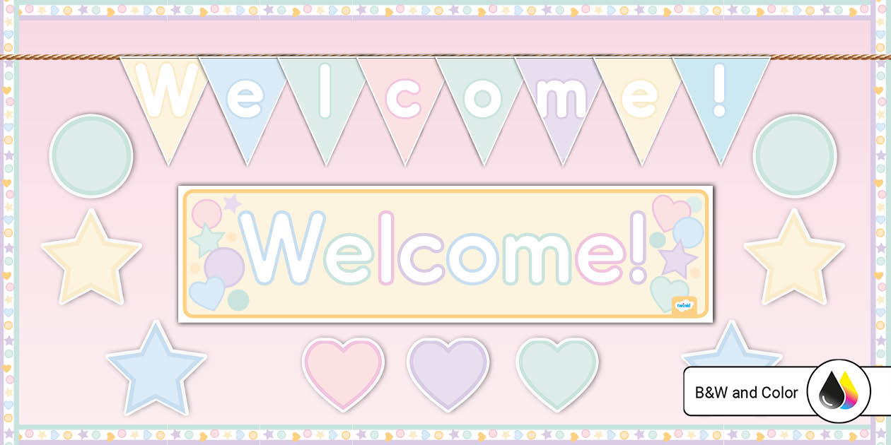 Colorful Pastel Classroom Decor Pack for PreK | Twinkl USA