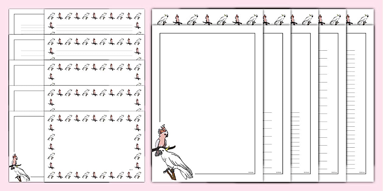 Cockatoo Page Border | Page Borders | Twinkl