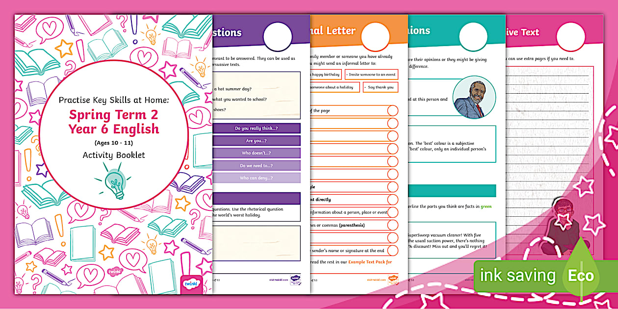 Year 6 English SATs Revision Booklet | Home Learning