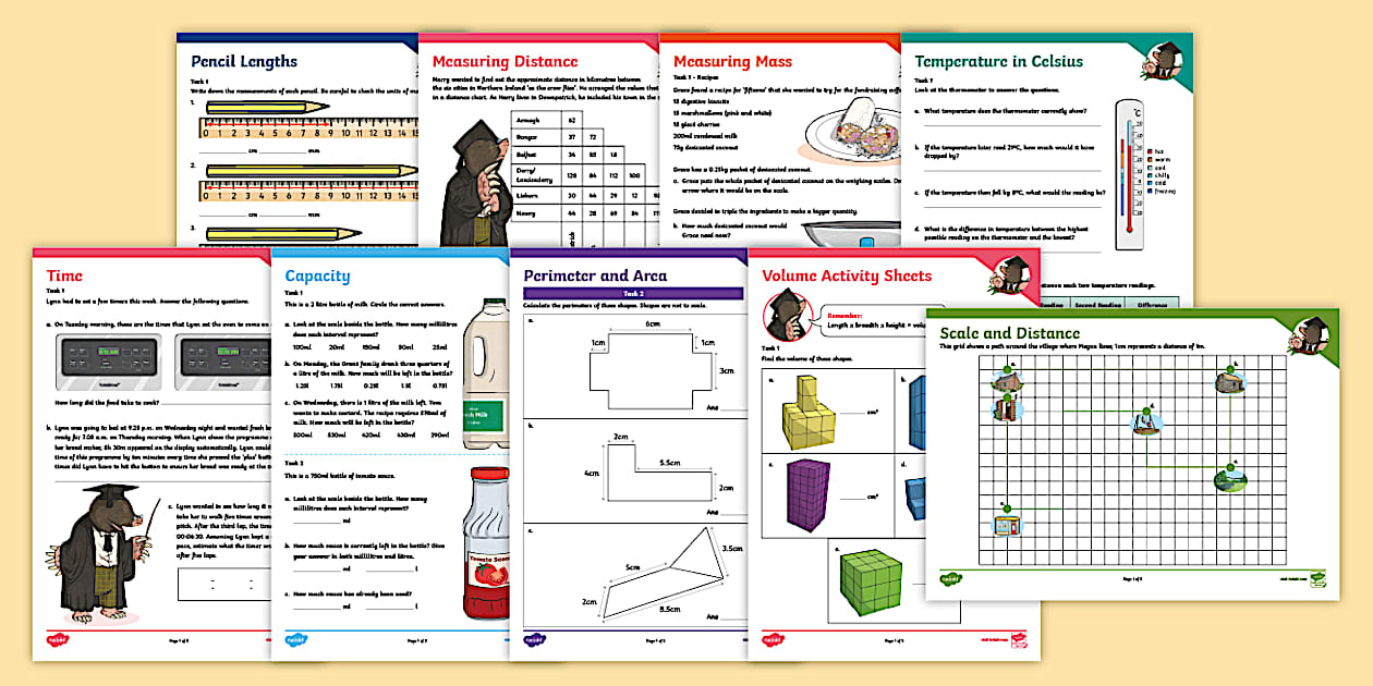 Measures Revision Booklet (teacher made) - Twinkl