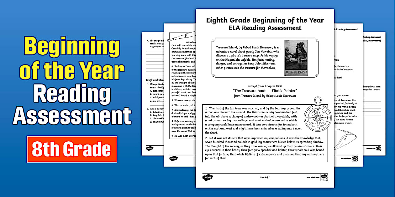 Eighth Grade ELA Reading Assessment (teacher made) - Twinkl