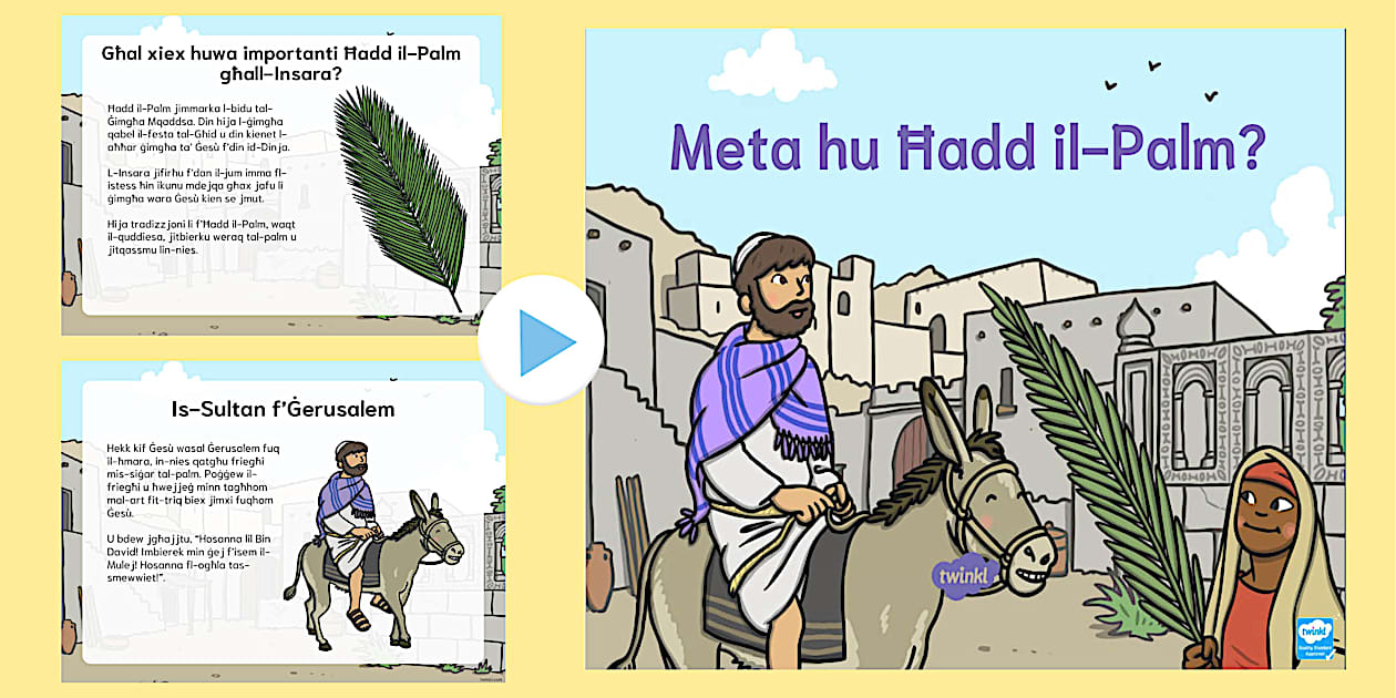 PowerPoint: Meta hu Ħadd il-Palm (teacher made) - Twinkl