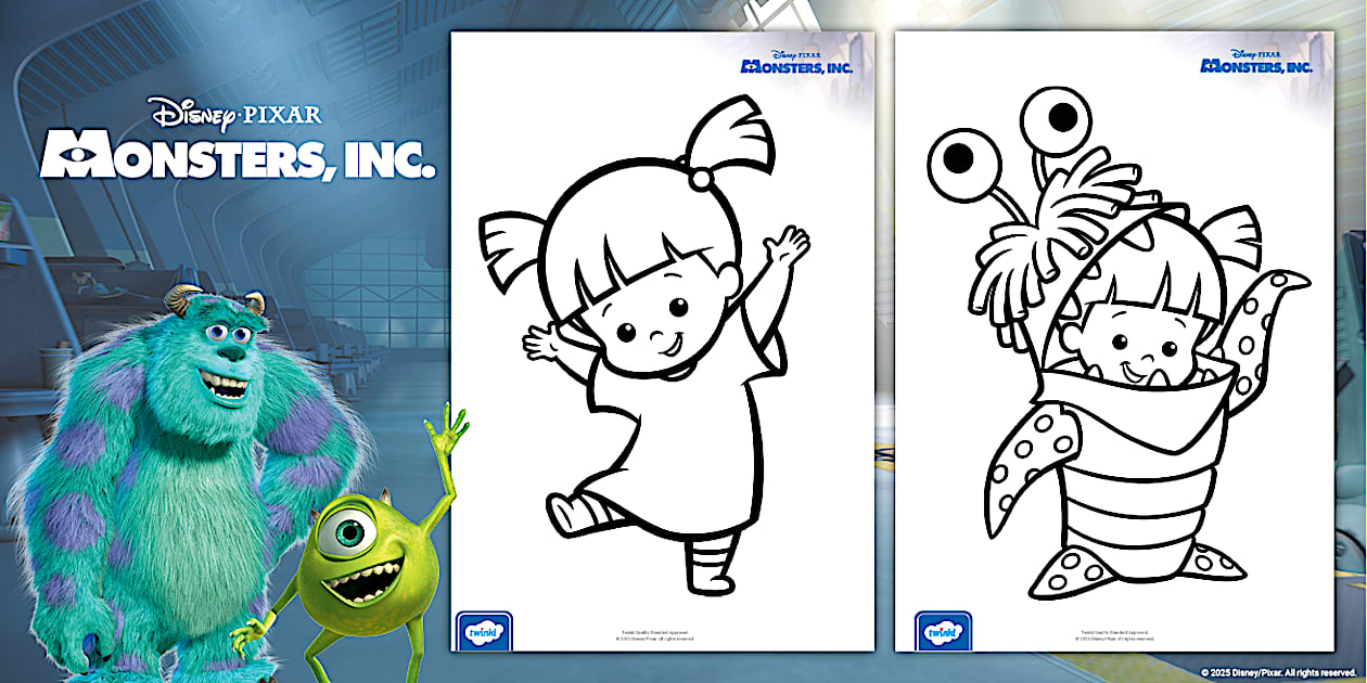 Monsters, Inc.: Boo Colouring Pages