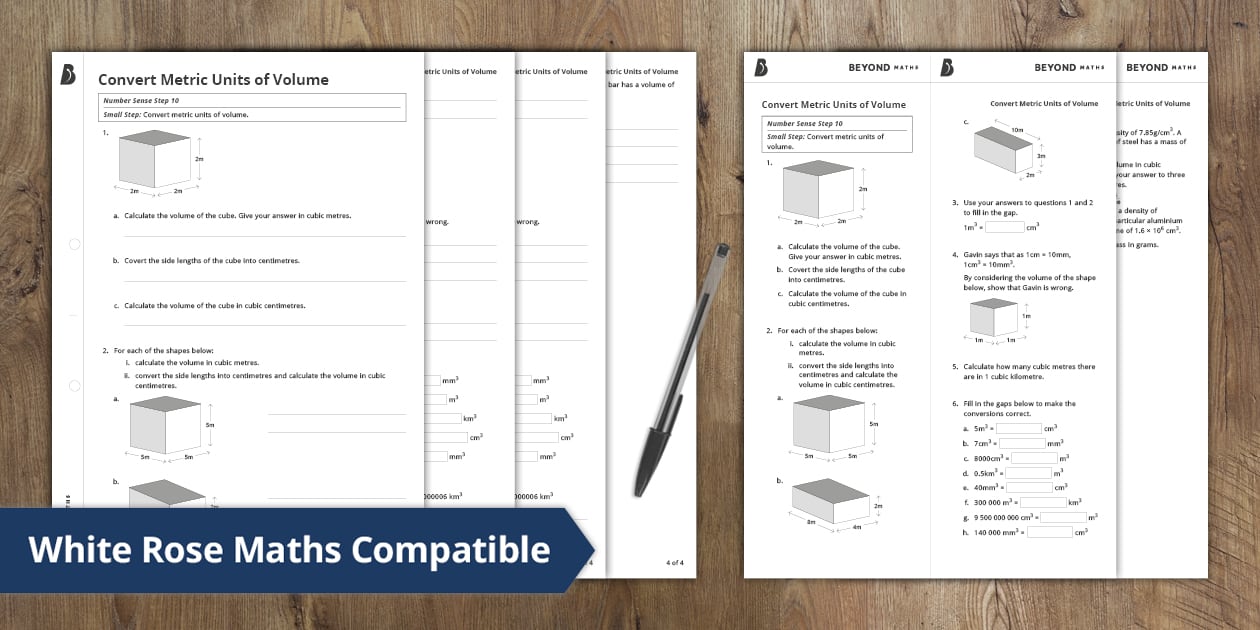 👉 Convert Metric Units of Volume (teacher made) - Twinkl