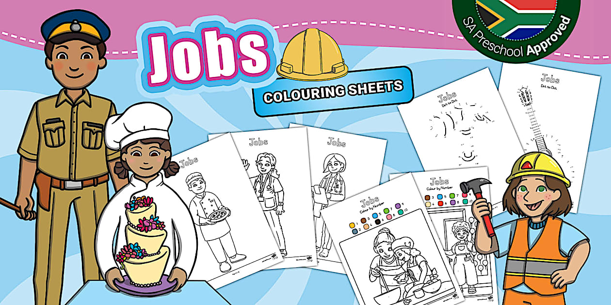 Preschool: Jobs/Occupation - Colouring Sheet