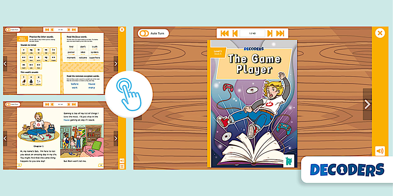 Level 5 Week 5 Decoders Book: The Game Player (Teacher-Made)