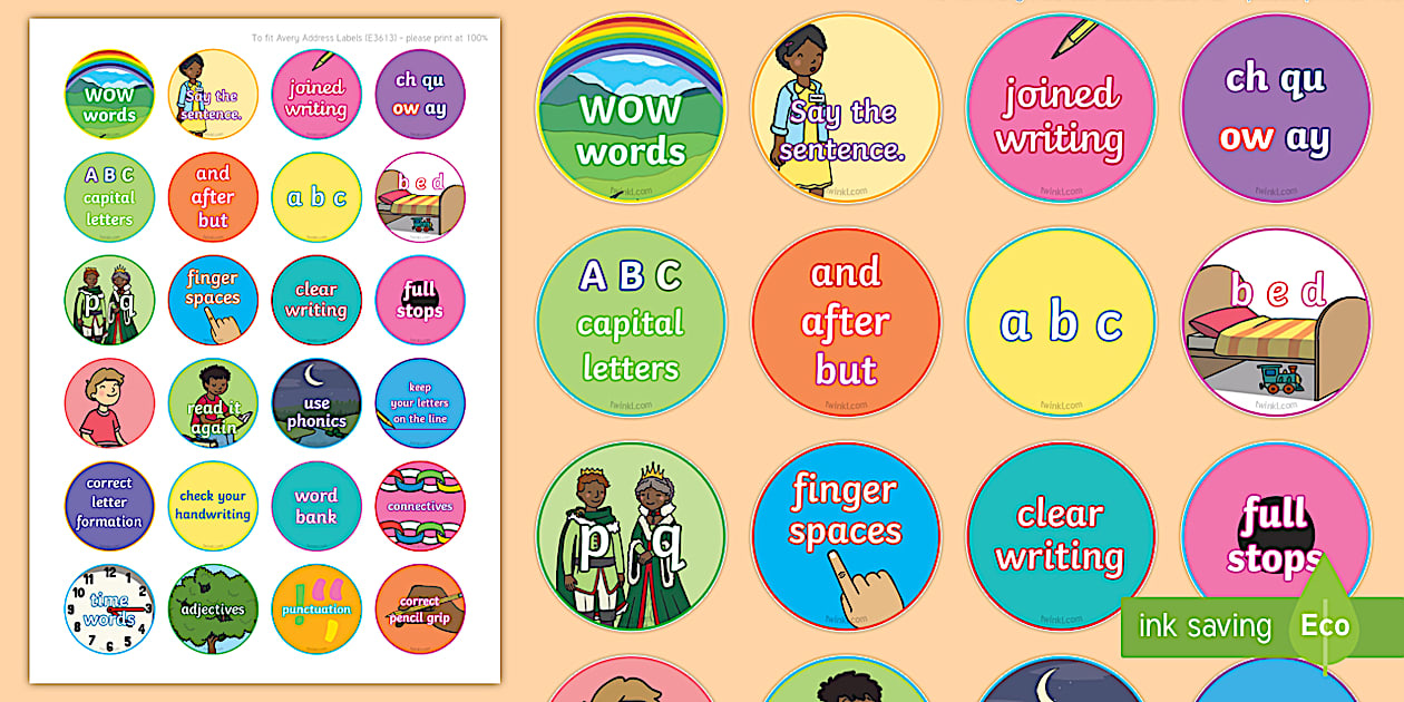 Writing Target Stickers (teacher made) - Twinkl