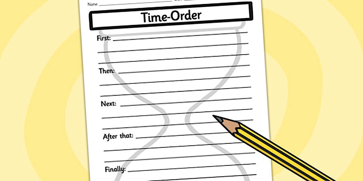 Time Order Writing Frames (teacher made) - Twinkl