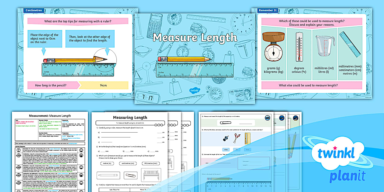 Y3 Lengths m, cm and mm PlanIt Maths Lesson 1 (Teacher-Made)