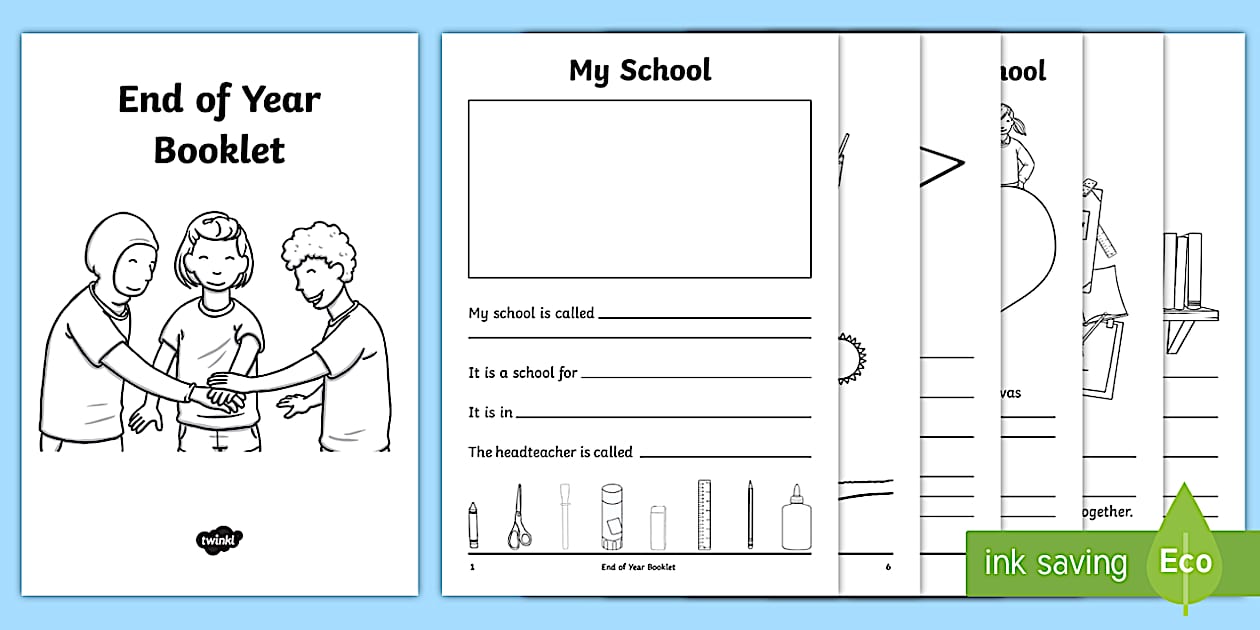 Editable End of Year Booklet (teacher made) - Twinkl
