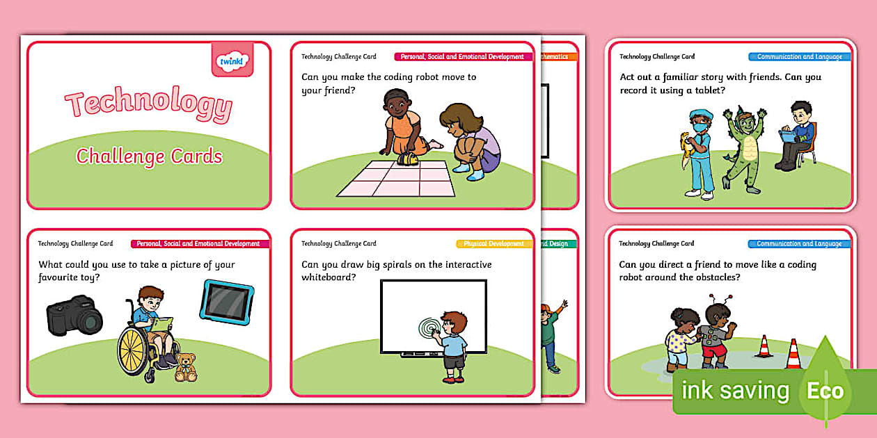 Technology Continuous Provision Challenge Cards | Twinkl
