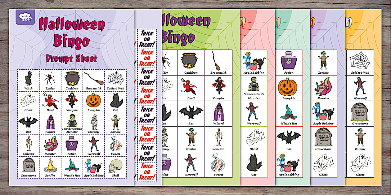 Halloween Bingo Game Printable | Twinkl Party (teacher made)