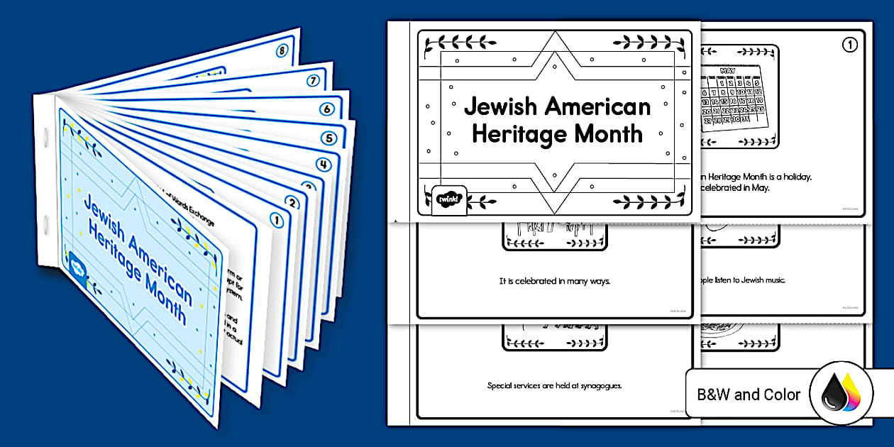 Jewish American Heritage Month Emergent Reader - Twinkl