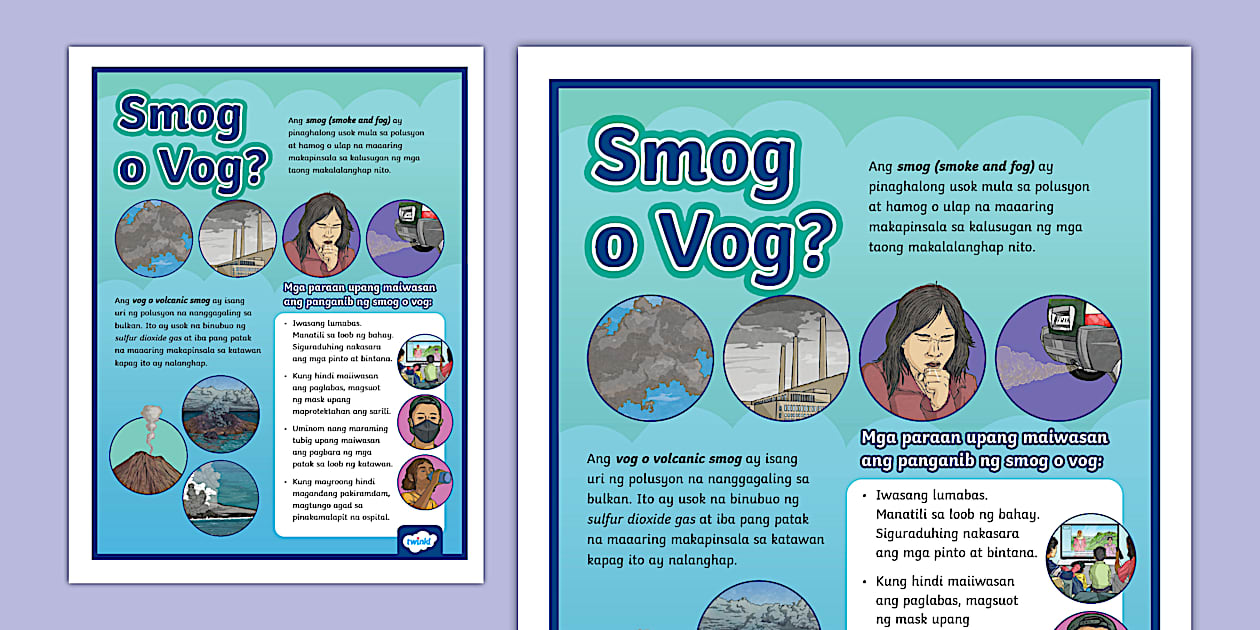 Smog or Vog poster (teacher made) - Twinkl