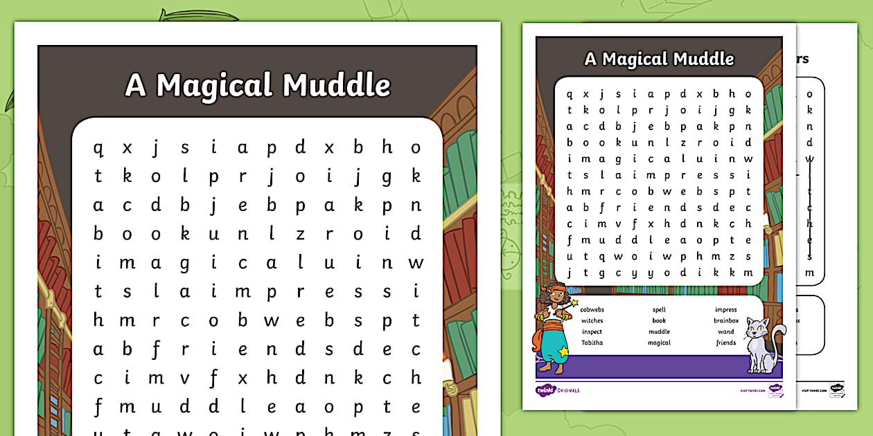 A Magical Muddle Word Search - Twinkl