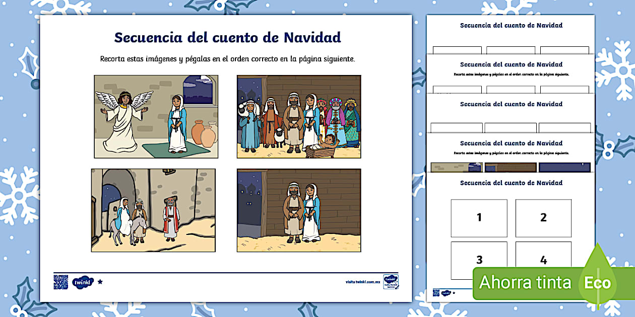 Secuencia narrativa: Cuento de Navidad - Twinkl