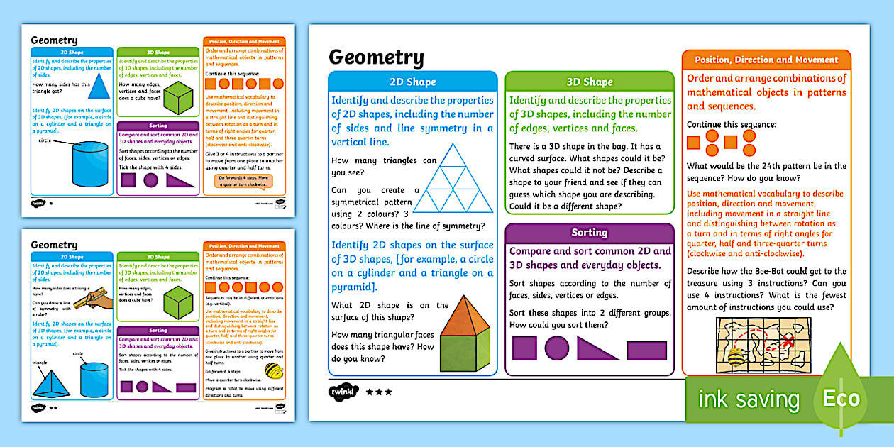 Year 2 Geometry Differentiated Maths Mats (teacher made)
