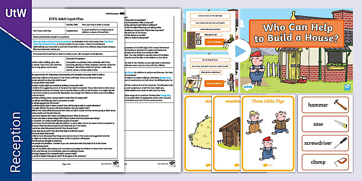EYFS Who Can Build a House? Adult Plan and Resource Pack