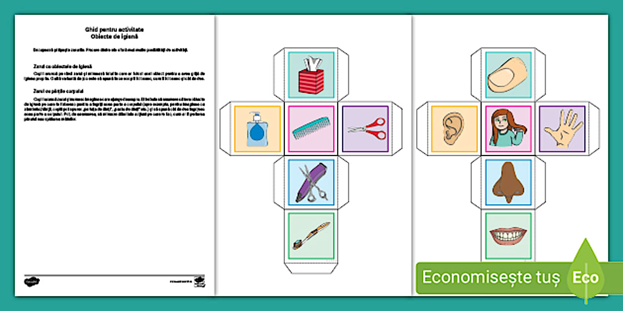 Obiecte de igienă: Zar cu imagini – Joc - Twinkl
