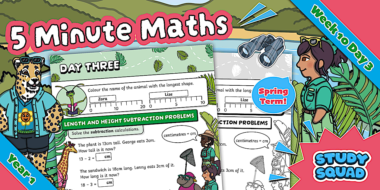 👉 Study Squad 5 Minute Maths - Year 1 Spring - Week 10 Day 3