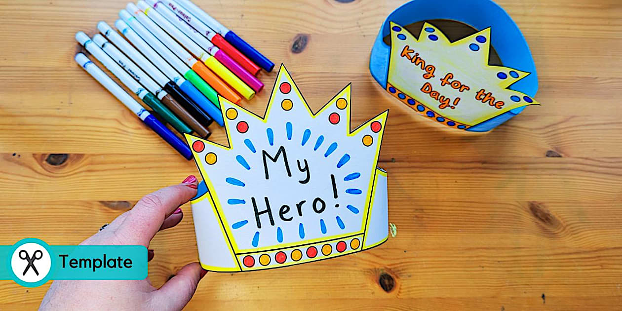 King For The Day Crown | Father's Day Crafts (teacher made)
