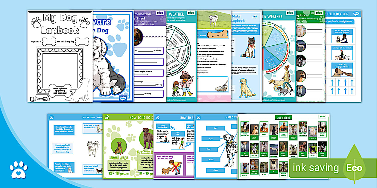 My Dog Booklet Creation Pack - Lapbook - Dogs - Twinkl Pets