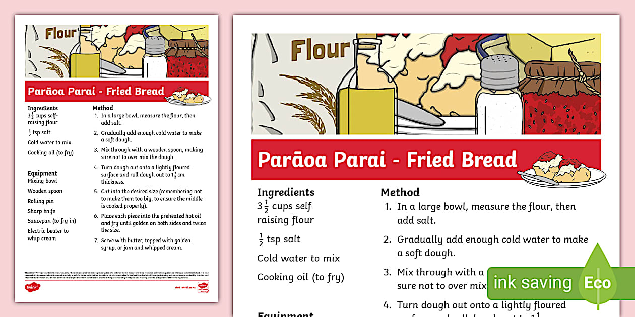 Māori Fried Bread Recipe - New Zealand Te Reo / English