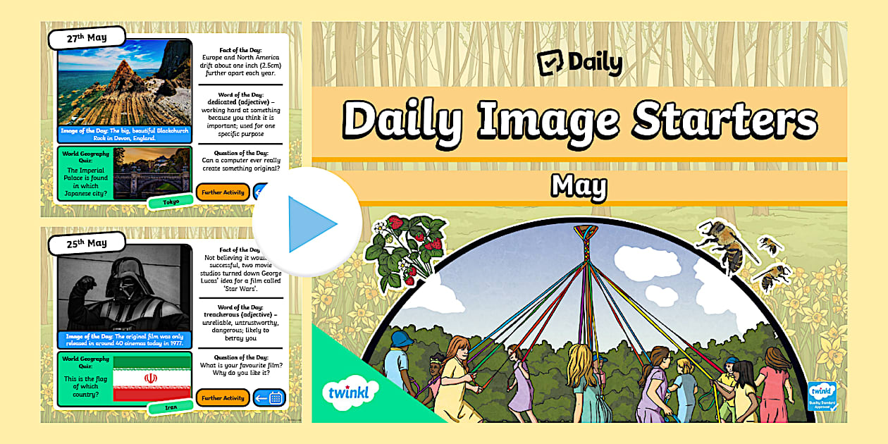Twinkl Daily Images Morning Work May PowerPoint - Twinkl