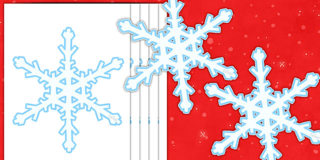 Editable Display Snowflake Templates - F-6 - Topics - Twinkl