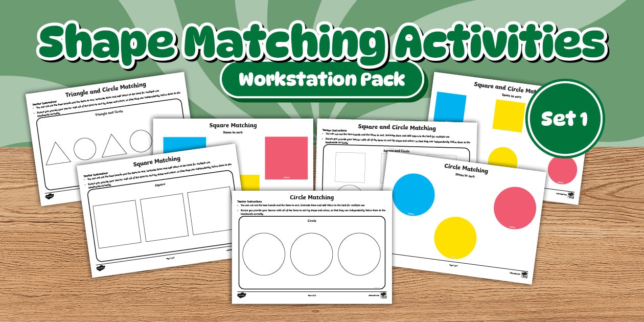 Workstations for Shape Pattern Activities