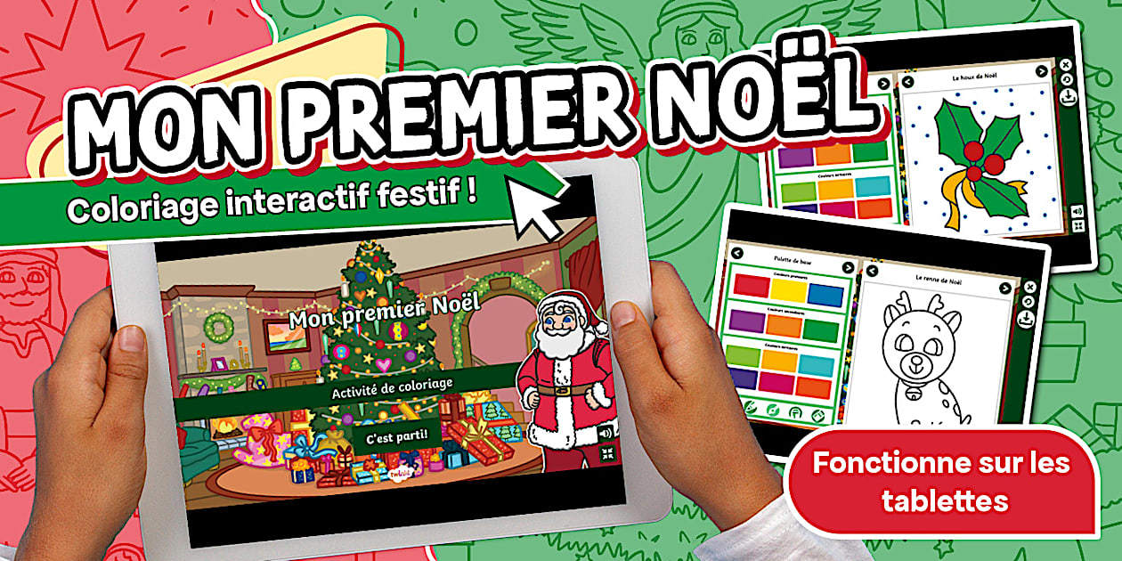 Jeu coloriage interactif : Mon premier Noël
