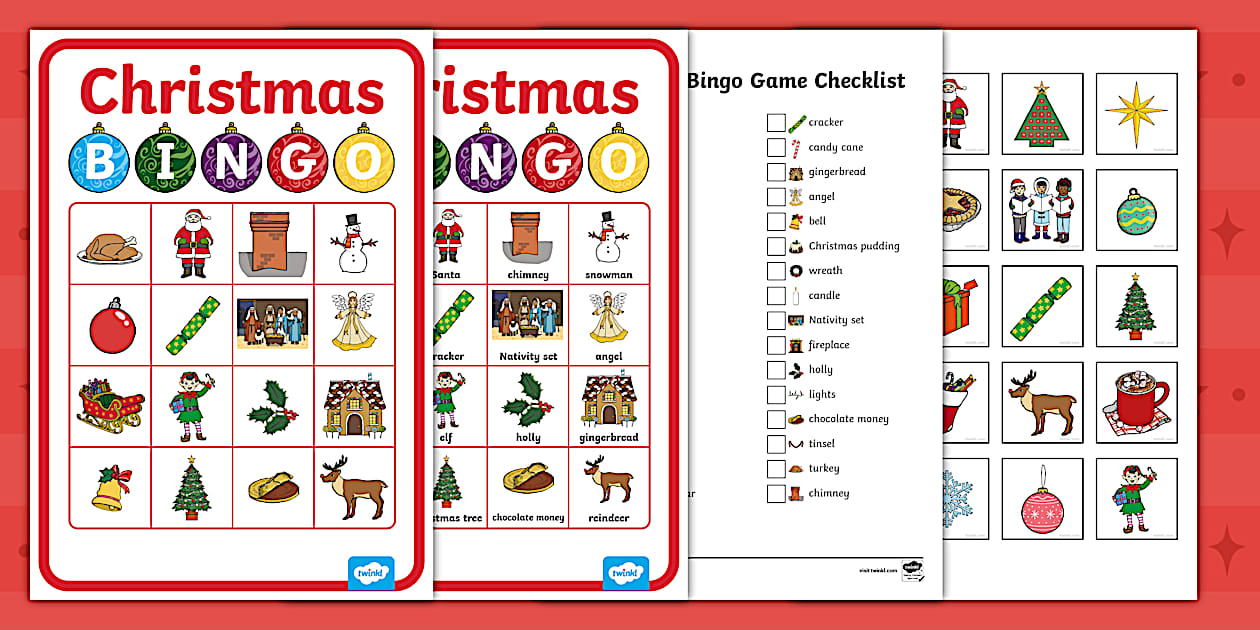 Christmas Bingo Game (teacher made) - Twinkl