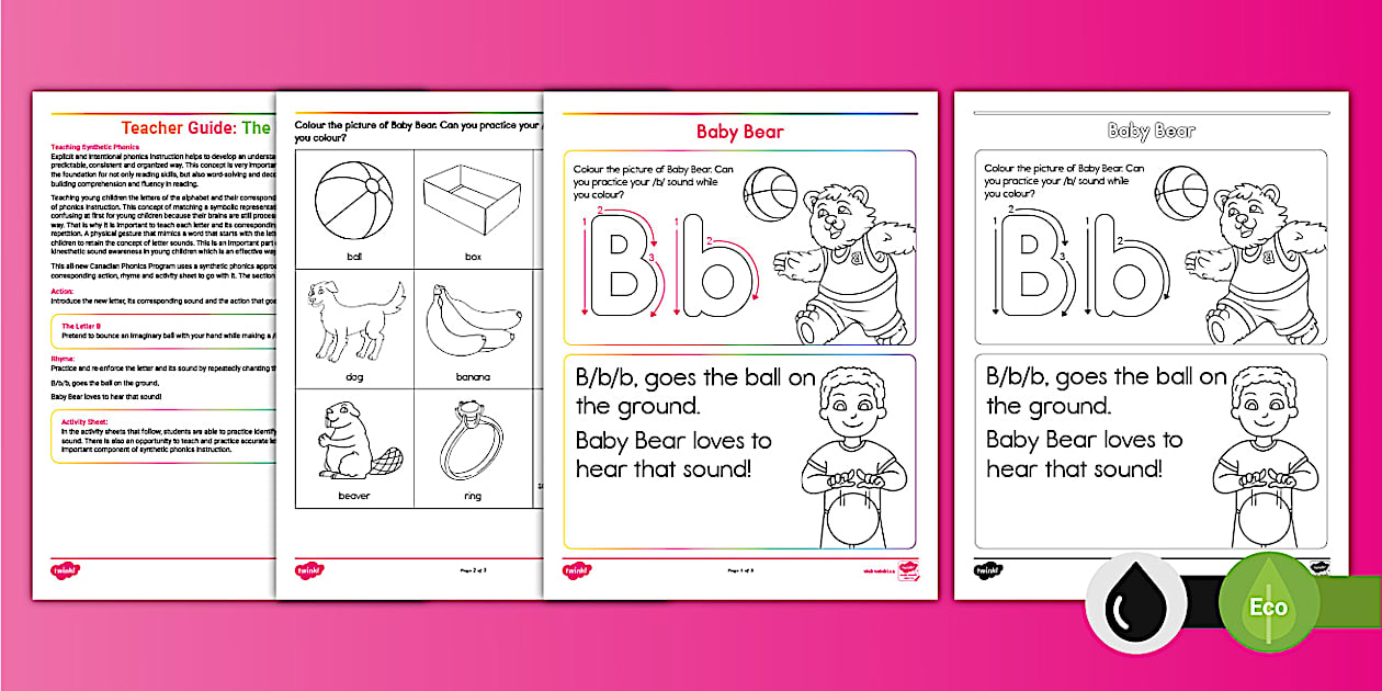 Phonics Letter B Worksheets - Teacher-made - Twinkl CA