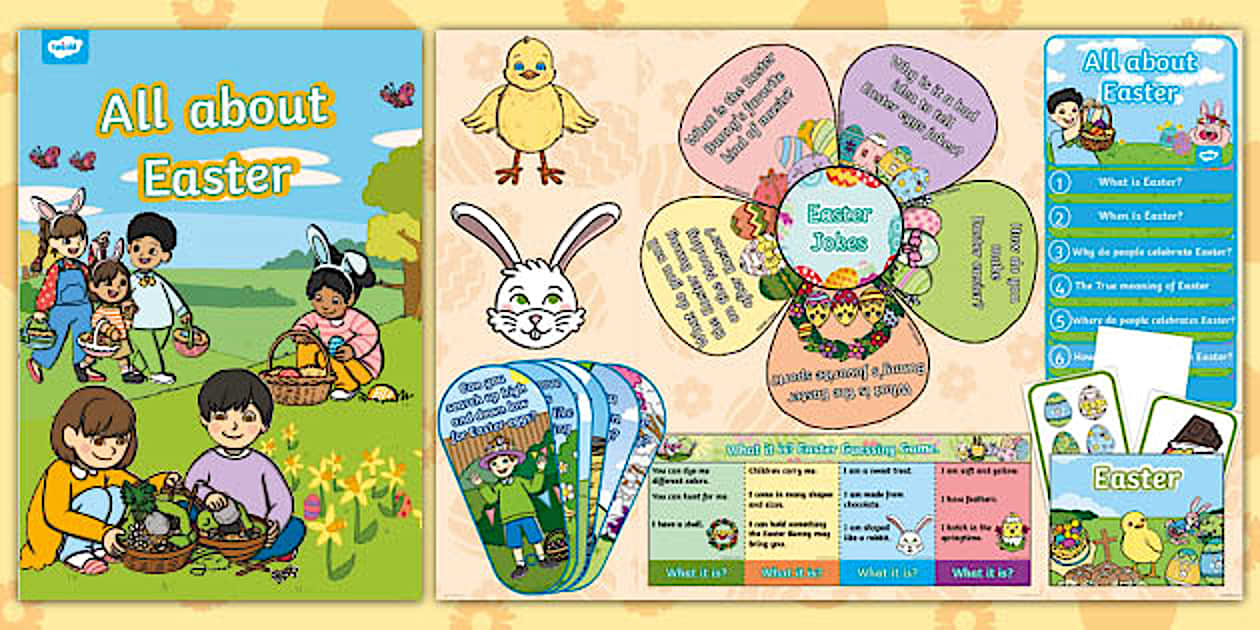 All about Easter Lapbook (teacher made) - Twinkl
