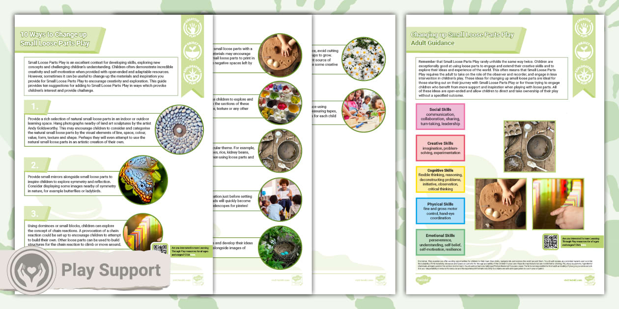 Ten Ways to Change Up Small Loose Parts Play Adult Ideas