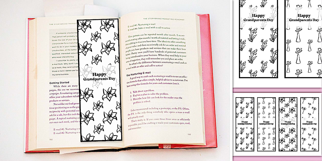Grandparents Day Printable Bookmarks | Twinkl Party