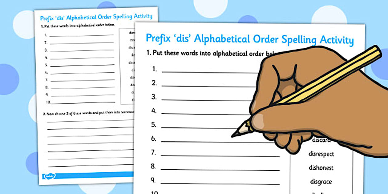 Dis Prefix Examples | Prefixes and Suffixes | Twinkl