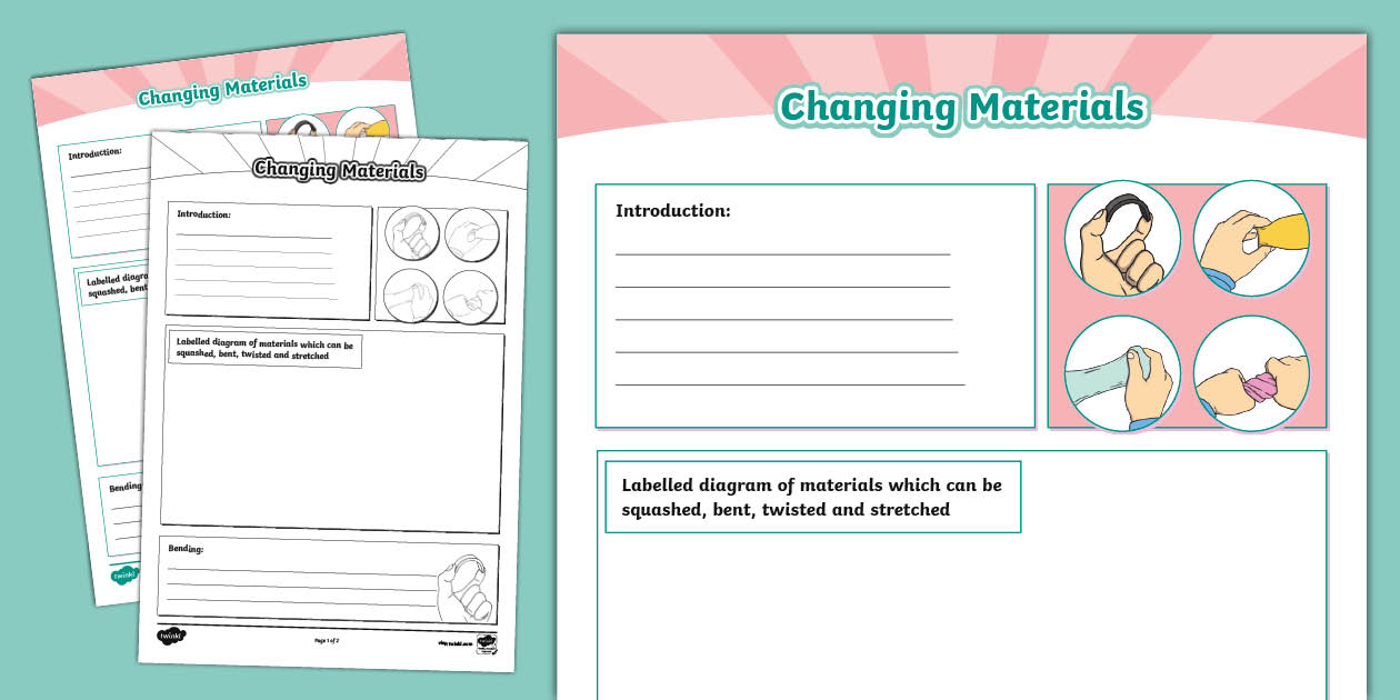Changing Materials Non-Chronological Report Template