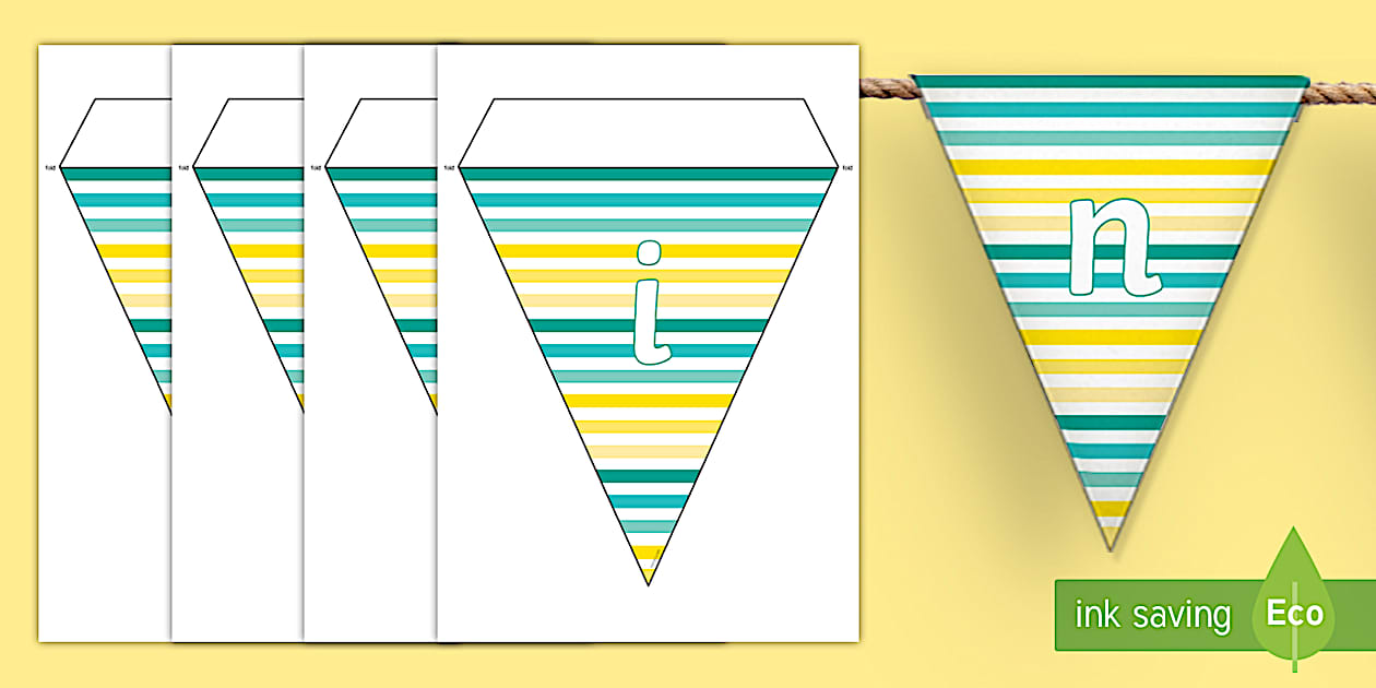 Cursive Naming Ceremony Bunting (professor feito) - Twinkl