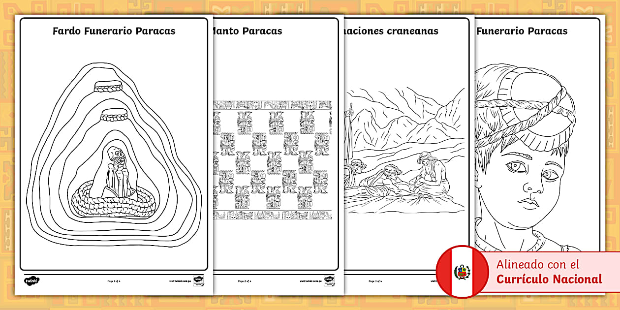 Dibujos de la cultura Paracas | Recursos Twinkl Perú